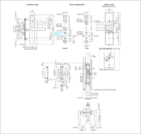 MIWA Lock Co | ALV2 SLIM TYPE